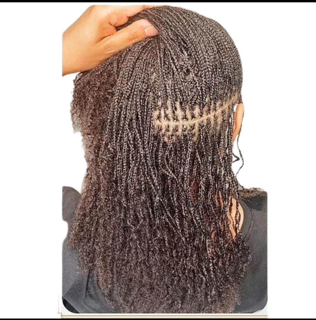 Coiffure Micro braids avec extensions naturelles – Glamour hair paris